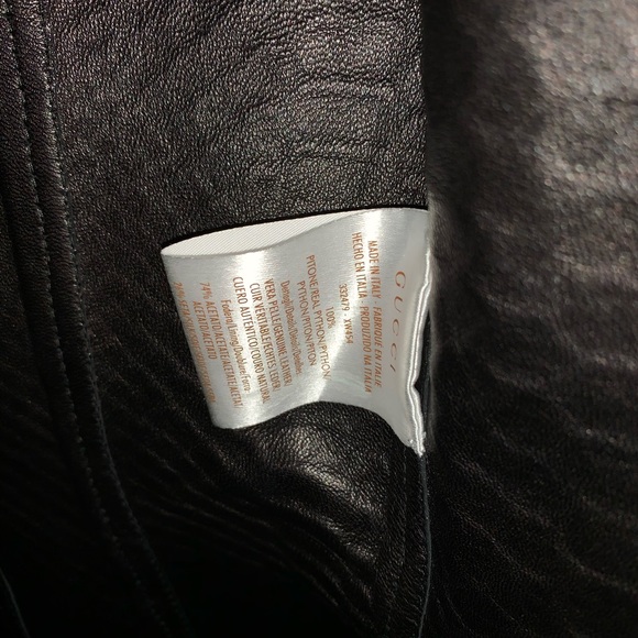 Gucci | Jackets & Coats | Authentic Gucci Peplum Snakeskin Jacket ...